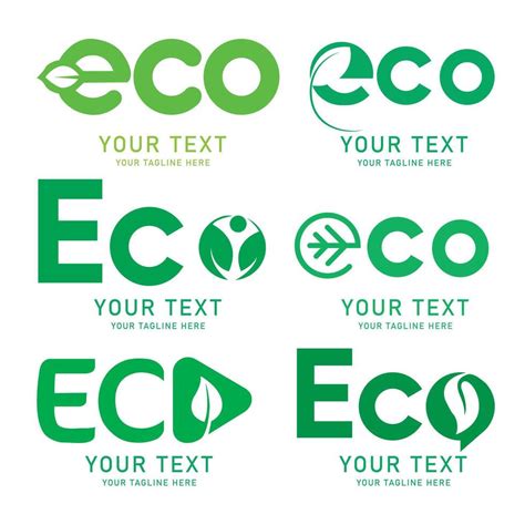 Eco Friendly Logo Designs Nature Environment Green Sustainable