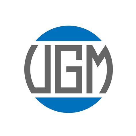 Ugm Letter Logo Design On White Background Ugm Creative Initials Circle Logo Concept Ugm