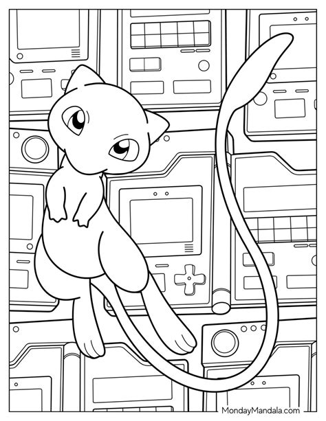 Mew Pokemon Coloring Pages 2025