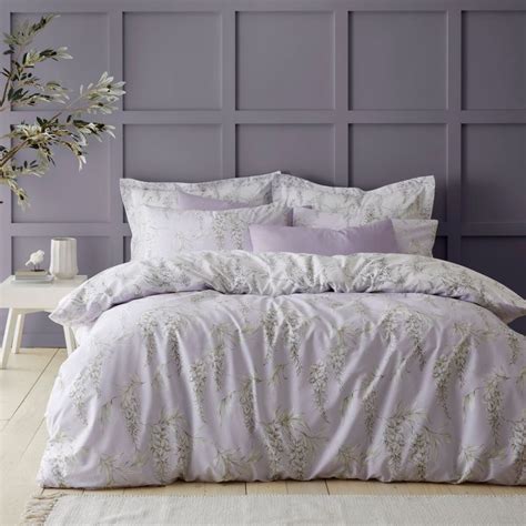 Wisteria Lilac Duvet Cover And Pillowcase Set Purple Bedrooms