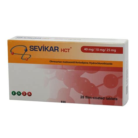 Sevikar Hct 40 10 25 Mg 28 Tablets