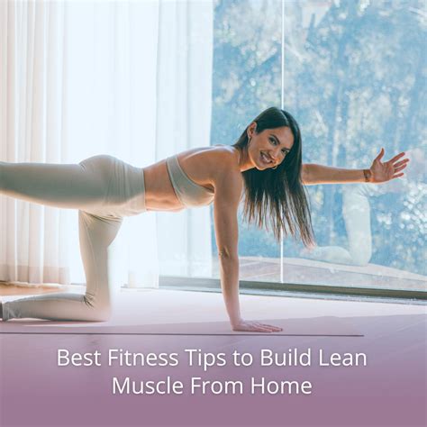 Best Fitness Tips To Build Lean Muscle From Home Rachael Attard