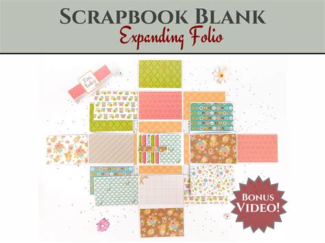 Craftreat Scrapbook Blank Precut Album Base Expanding Folio Kraft