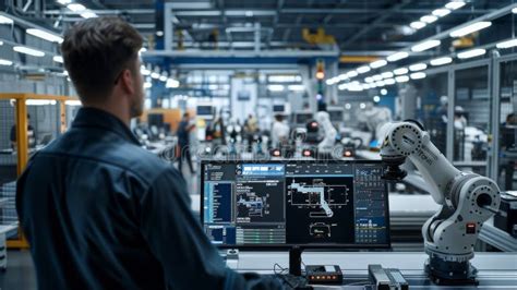 Robotic Arm Catch For Electronic Assembly Line Robotic Process