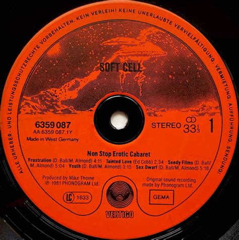 Soft Cell Non Stop Erotic Cabaret Rockvinilos Tienda De Vinilos Y Cds