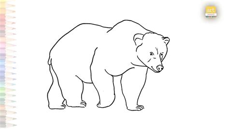 Brown Bear Drawing Easy How To Draw A Bear Face Tutorial And Bear