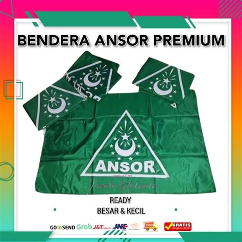 Jual Bendera Ansor Besar Kecil Sablon Bendera Nahdlatul Ulama Ansor