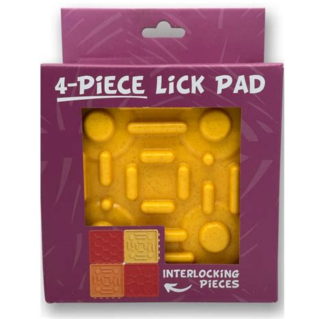 Poochie Butter Lick Pads W Interlocking Pieces 4 Pieces Love