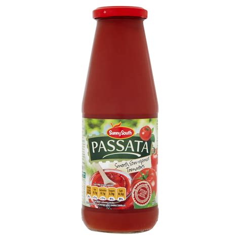 Sunny South Passata In Jar 700g Tesco Groceries