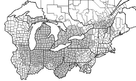 Counties In The United States And Canada That Were Quarantined For