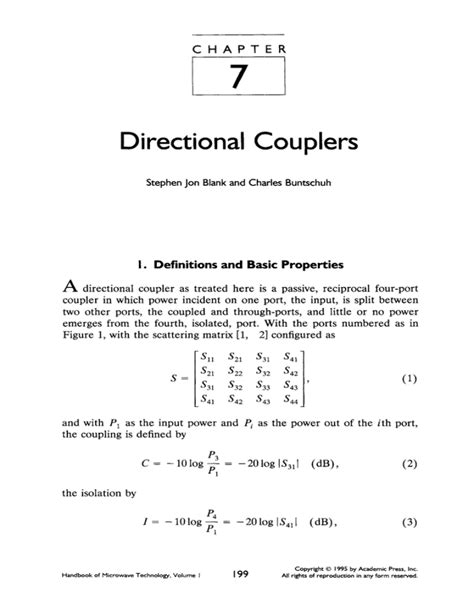 Directional Coupler Directivity Calculation At Sherry Powers Blog