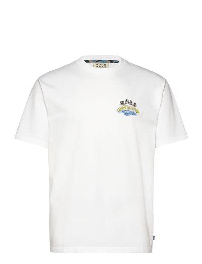 Scotch And Soda Front And Back Artwork Relaxed Fit T Shirt Sas179946