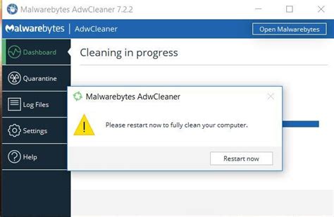 Despite Saying I Didnt Want To Restart Malwarebytes Is Forcing Me To