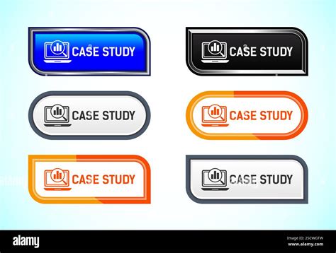 Case Study Button Design Illustration Research Analysis Suitable For