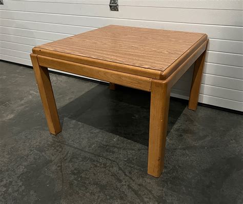 Reduced Square Oak Coffee Table With Rounded Corners Creative Bargains
