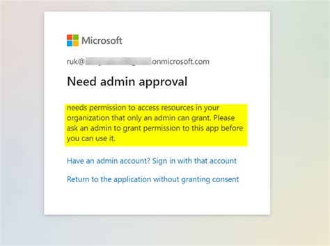 Azure Active Directory Need Admin Approval While Testing As Aspnet Web Forms Application