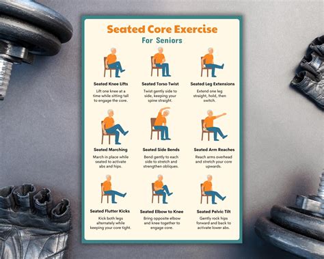 Seated Chair Core Exercises For Seniors Gentle Chair Core Workout