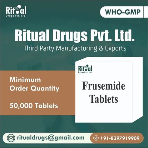 Frusemide Tablets Ip 20 Mg At ₹ 112 20 Strip Furosemide Tablet In