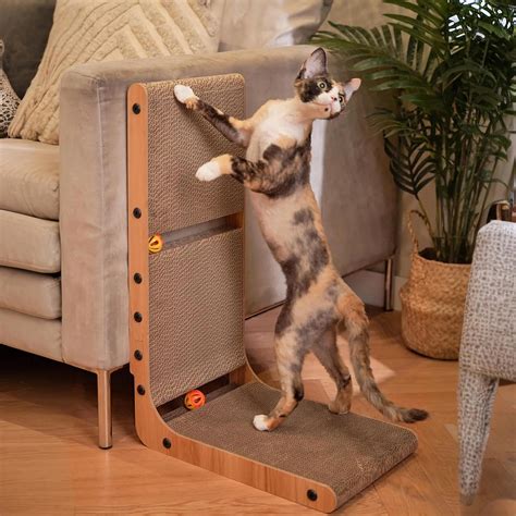 Nekosan Cat Scratcher L Shaped Cat Scratching Post For Wall And Couch