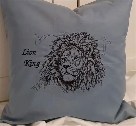 Stickdatei Löwe Scribble