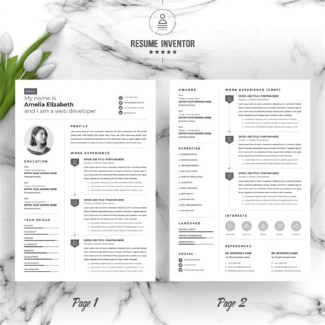 Front End Angular Developer Resume And Cover Letter Template Resume