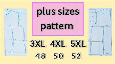 🤑 Basic Bodice Pattern For Plus Size3xl 4xl 5xl Sizes48 50 52 Sizes