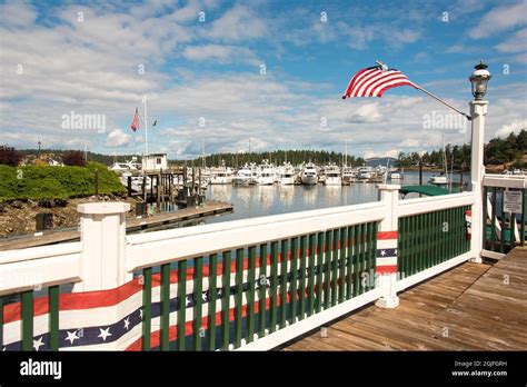 Usa Washington State San Juan Island Roche Harbor Resort Decorated