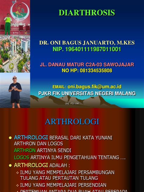 Anatomi Arthrologi Diarthrosis Pdf