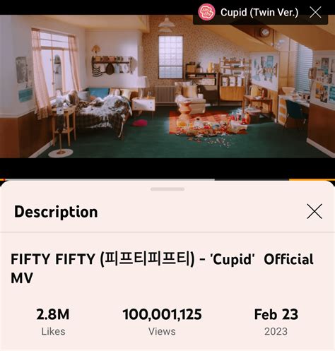 Fifty Fiftys Cupid Becomes Their First Music Video To Reach 100