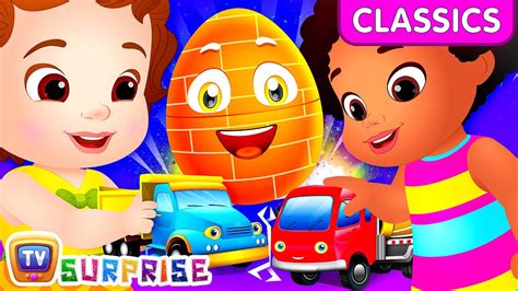 Chuchu Tv Classics Surprise Eggs Vehicles Toys Learn Construction