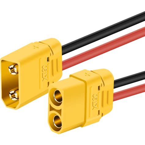 Xt90插头45mm镀金香蕉插公母插头连接器带线带保护盖航模大电流虎窝淘