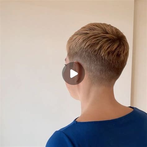 Reshave Undercut On Instagram Model Rebekkathommen Retouch Of This Ultra Short Blonde Pixie💛