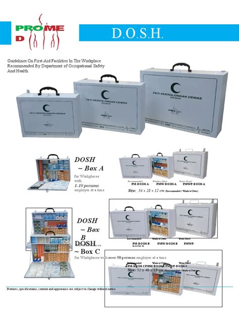D O S H Dosh Box A Pdf First Aid