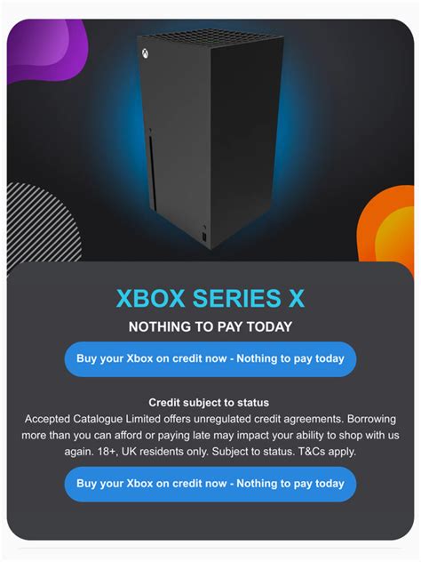 Yes Catalogue 🎮 — Order An Xbox Series X With Nothing To Pay Today