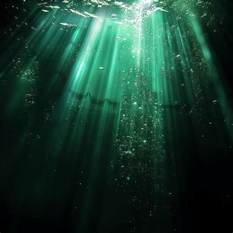 Premium Photo Caustic Light Rays With Bright Light And Green
