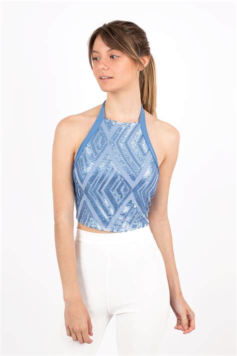 Top Halter Chicago Lentejuelas Inlovewith