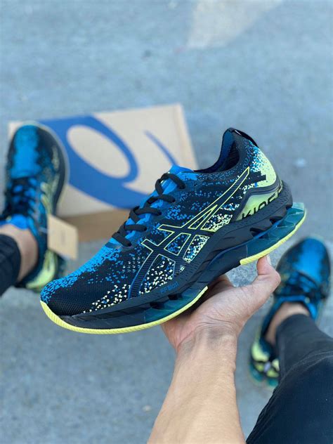 کتونی آسیکس ژل کنسی کینسی بلاست مردانه سبز آبی