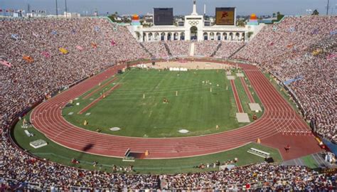 Los Angeles Memorial Coliseum During The 1984 Summer Olympics Probably