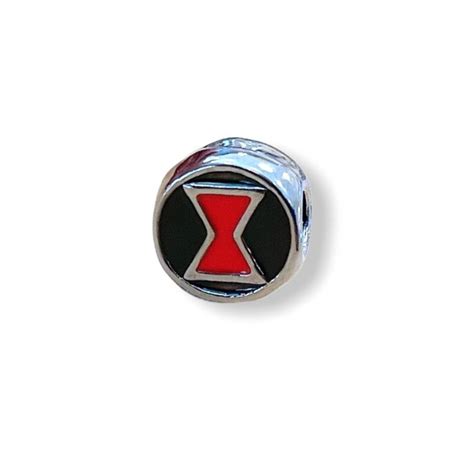 Black Widow Marvel Symbol Charm Womens Fashion Jewelry