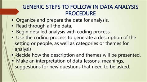 Lesson 3 Data Collection And Analysis Procedure Pptx