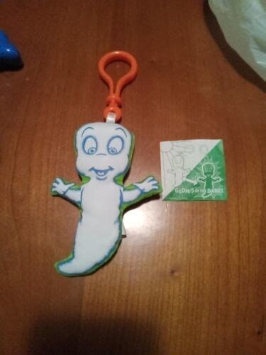 Casper The Friendly Ghost Plush Glow In The Dark Keychain 2001 Wendys Promotion 4666914675