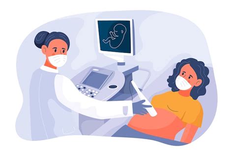 Ilustração De Sonografia De Design Plano Desenhado à Mão Vetor Grátis