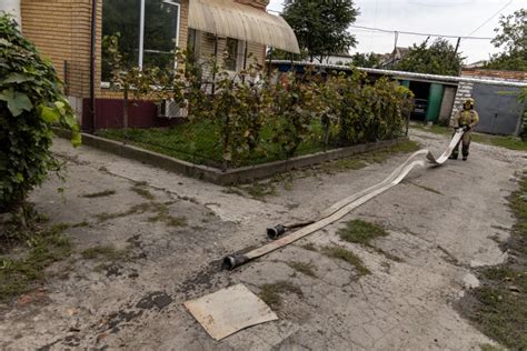 The Russians Bombed The Dam Of The Ingulets River In Kryvyi Rih The