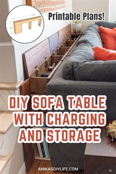 Easy To Build A Behind Sofa Table Artofit