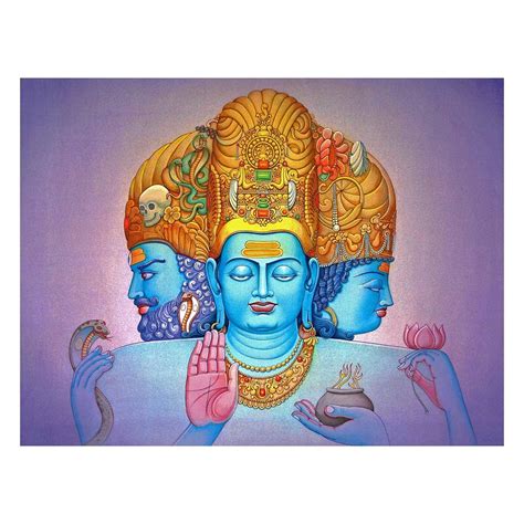 Trimurti The Hindu Gods Trinity Brahma The Creator Vishnu The