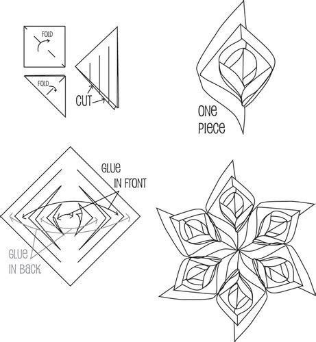 3d Paper Snowflake Templates Diy 3d Paper Snowflake Tutorial