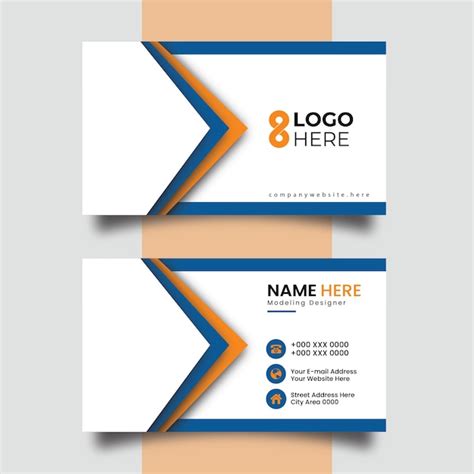 Premium Vector Stylish Minimalist Contact Card Design