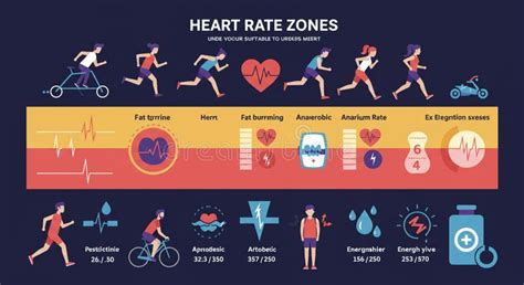 Infographic Illustrating Heart Rate Zones Through Various Activities