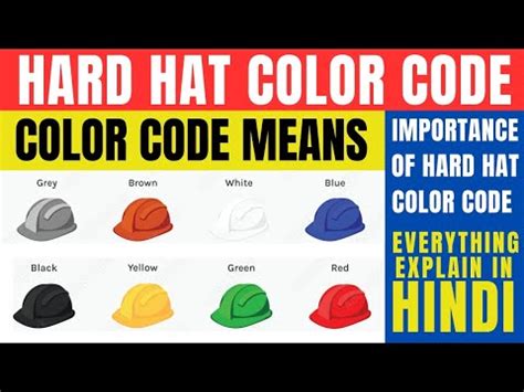 Hard Hat Color Code Safety Helmets Color Code Meaning Hard Hats