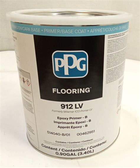 Ppg Flooring 912 Lv Epoxy Primerbase Coat Part B 514040 B01 090 Gal